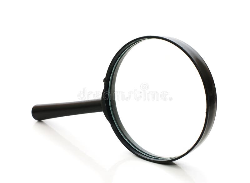 Magnifying Glass Isolated with Clipping Path Stock Photo - Image of ...