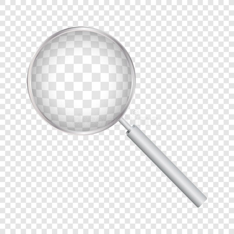 Magnifying Glass Isolated On Transparent Background. Vector ...