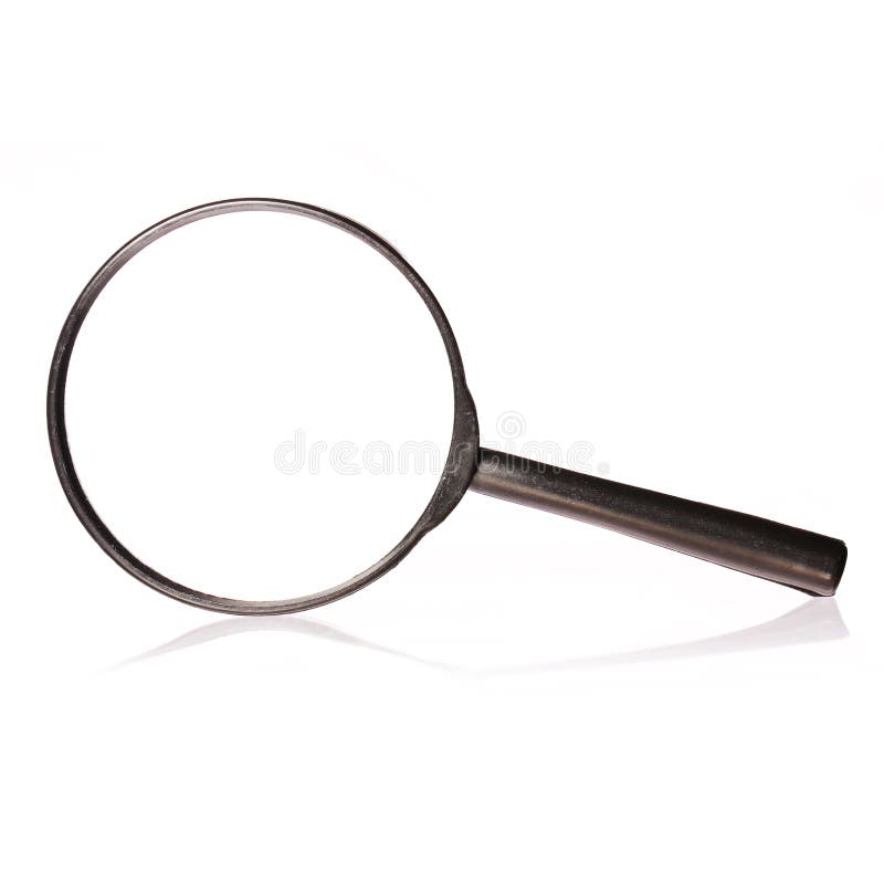 Magnifying glass isolated stock photo. Image of magnifying - 34764836