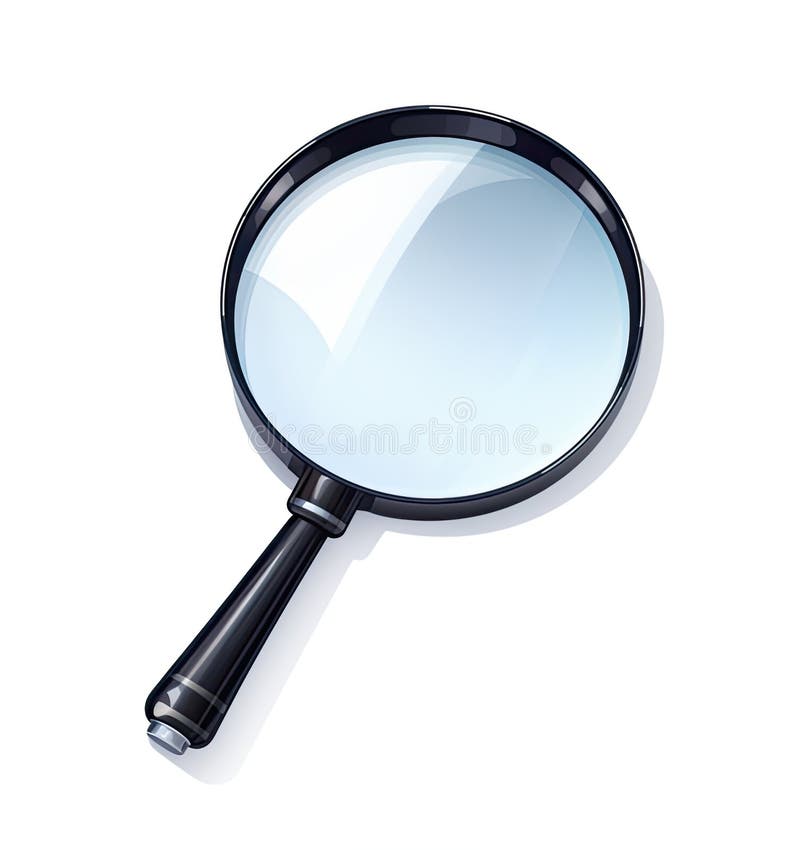 Magnifying Glass Isolated on White Background. Created with Generative ...