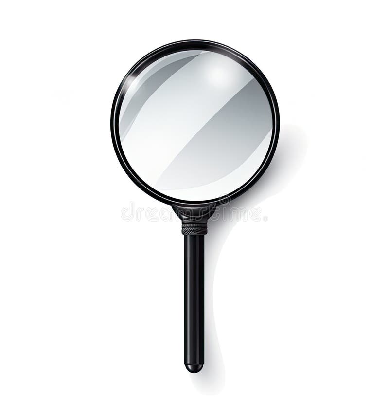 Magnifying Glass Isolated on White Background. Created with Generative ...