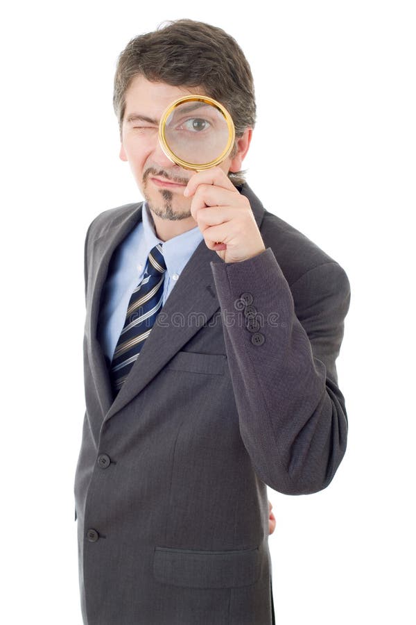 Magnifying glass stock photo. Image of magnifying, boss - 111396996