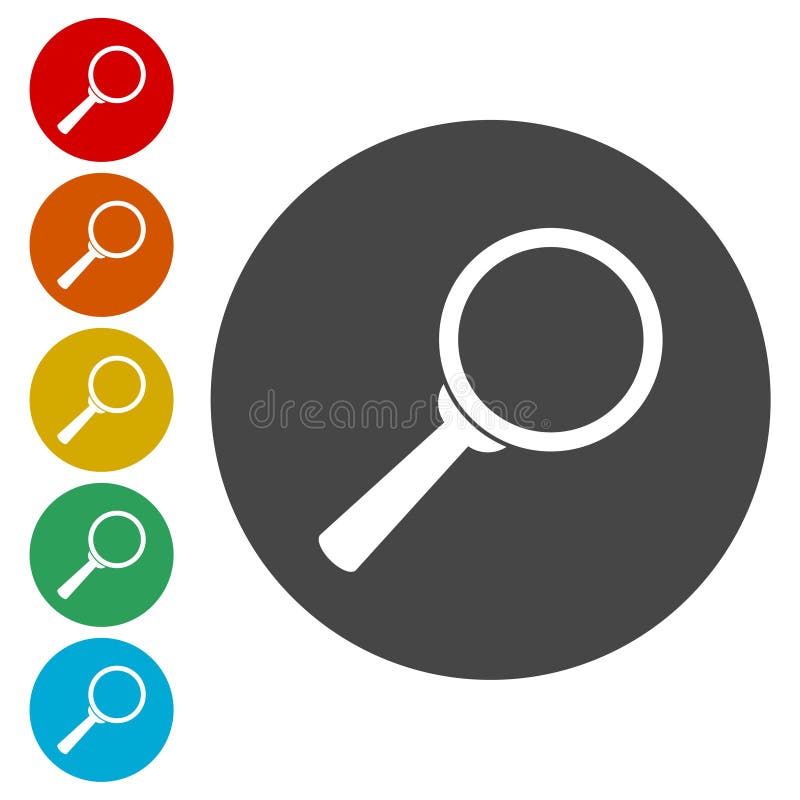 Magnifying Glass, Loupe Icon Stock Vector - Illustration of optical ...