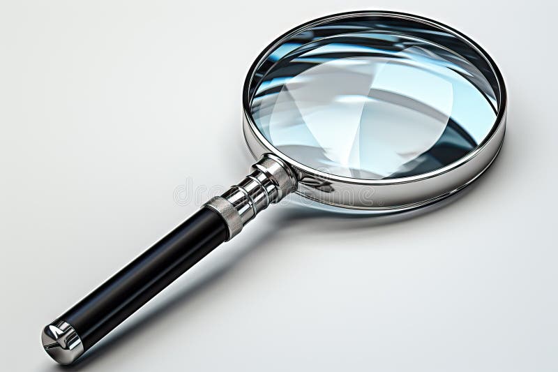 Magnifying Glass Loupe To Magnify Enlarge Isolated Stock Illustration ...