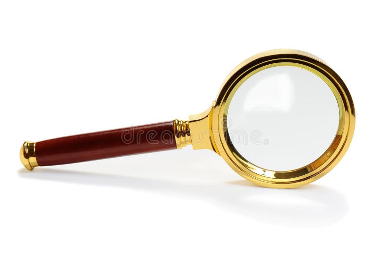 Magnifying glass Lupe stock image. Image of macro, handle - 14625637
