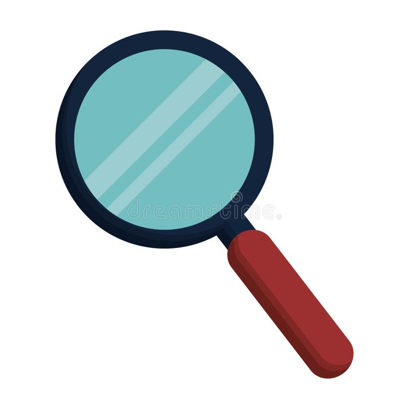 Magnifying glass lupe stock vector. Illustration of explore - 80770272