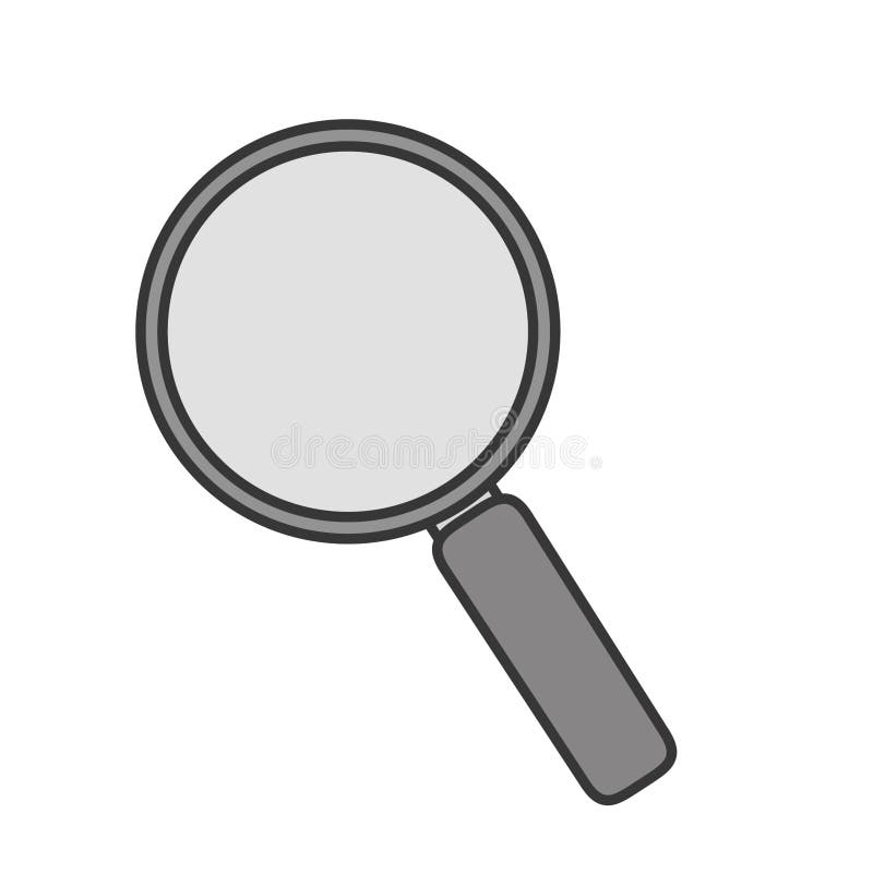 Magnifying glass lupe stock vector. Illustration of optical - 81127156