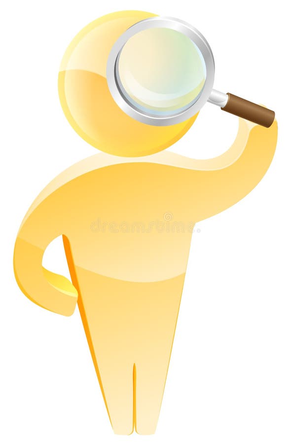 Sleuth Magnifying Glass Stock Illustrations – 839 Sleuth Magnifying ...