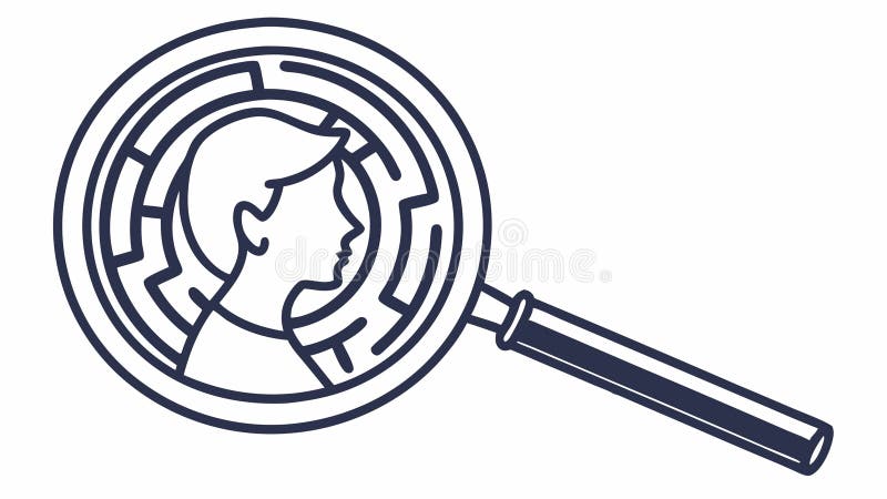 Magnifying Glass Maze Person Vector Problem Solving Search, Vector ...