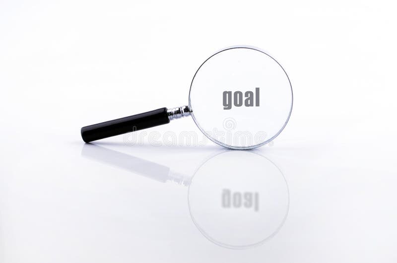 Magnifying Glass in a Metal Frame with Rubber Black Handle on W Stock ...