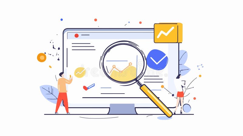 Professional Browser User Profile Magnifying Glass Search Concept Stock ...