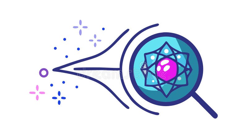 Magnifying Glass Over Data Streams, Information Search and Analysis. Vector Design Generative AI ...