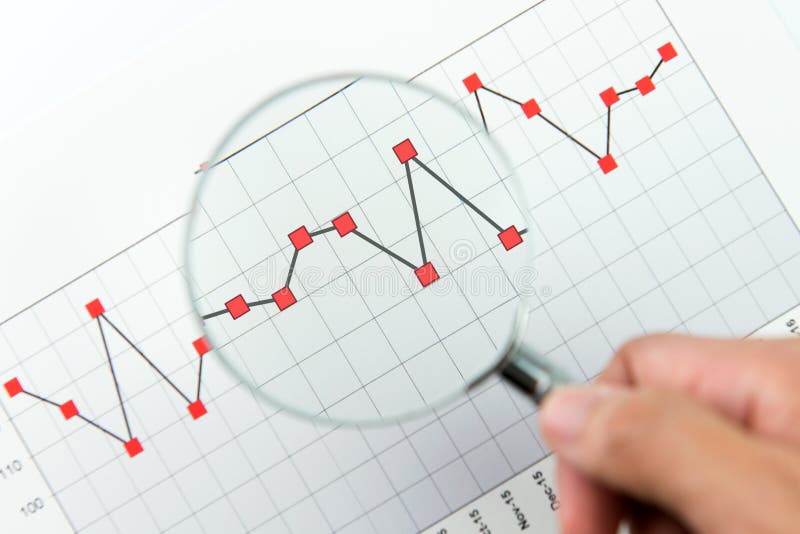 Magnifying Glass Over Financial Graph Stock Photo - Image of examining ... Magnifying Glass Over Financial Graph Stock Photo - Image of examining ...