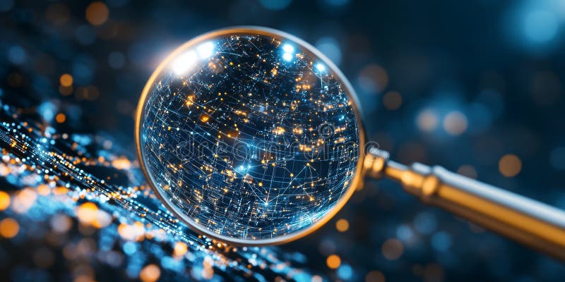 Magnifying Glass Over Network of Lights and Connections in Dark Space ...