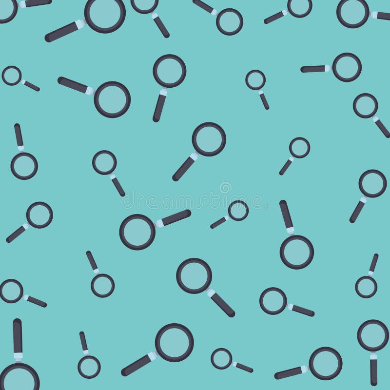 Magnifying Glass Pattern Background Stock Vector - Illustration of ...