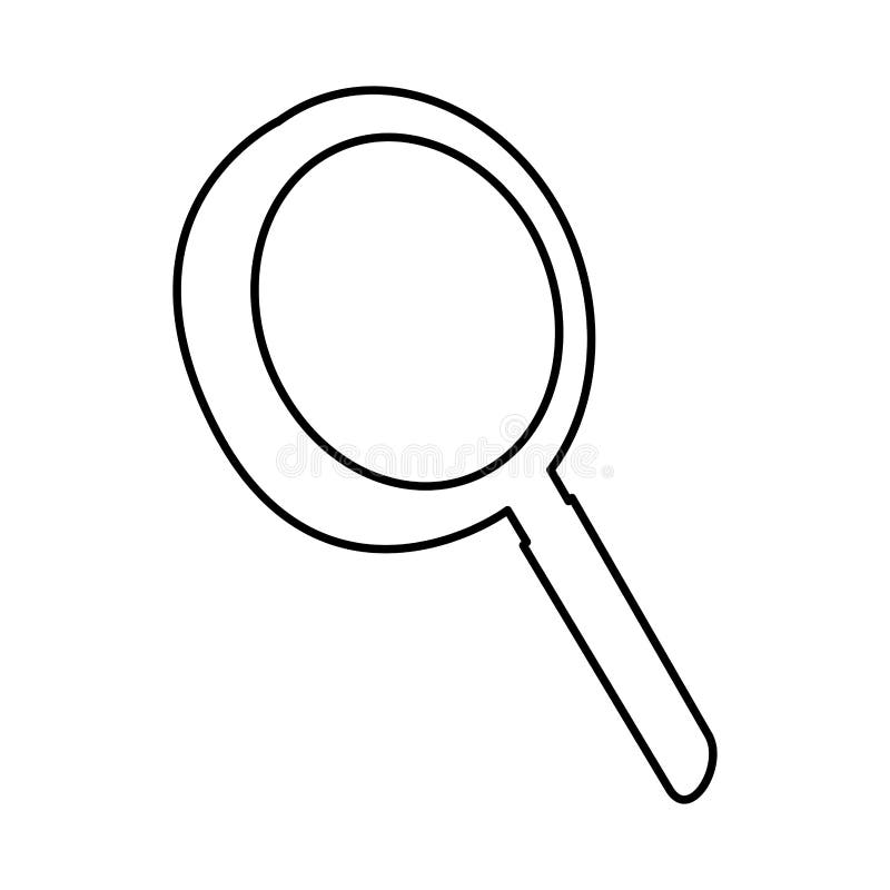 Magnifying Glass Pictogram Icon Image Stock Vector - Illustration of ...