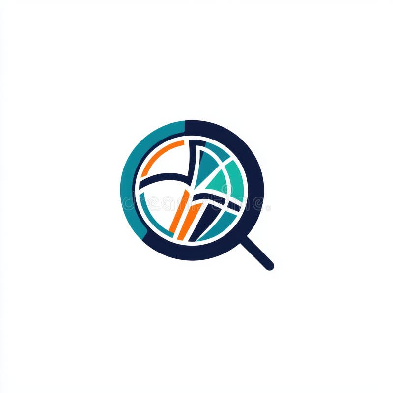 Global Insights Magnifier stock illustration. Illustration of glass ...