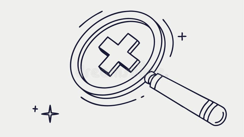 Magnifying Glass with Plus Sign for Zoom in and Search Icon Generative ...