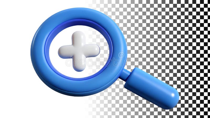 Magnifying Glass with Plus Sign, Zoom in Tool, Search Enhance, Find ...