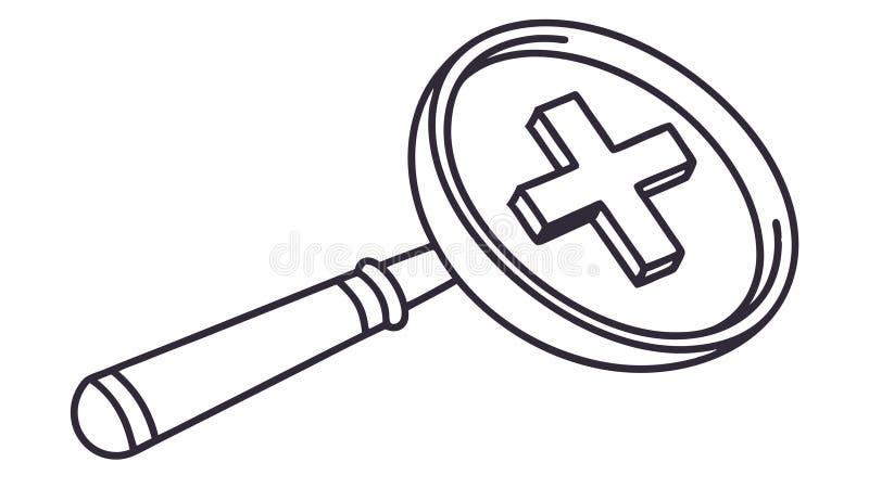 Magnifying Glass with Plus Symbol for Zoom in and Increase Icon ...