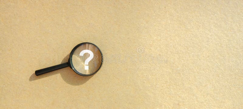 Magnifying Glass with a Question Mark. Looking for an Answer. Search ...