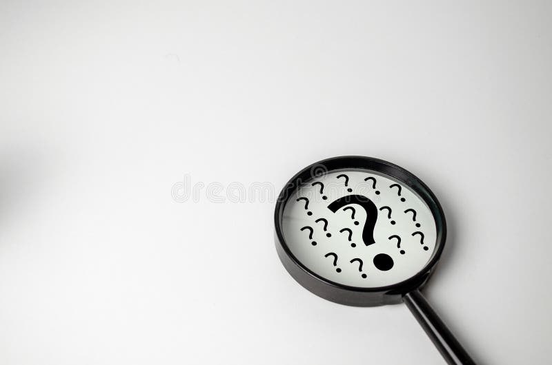 Magnifying Glass and Question Mark Sign Icon. Problems and Root Cause ...