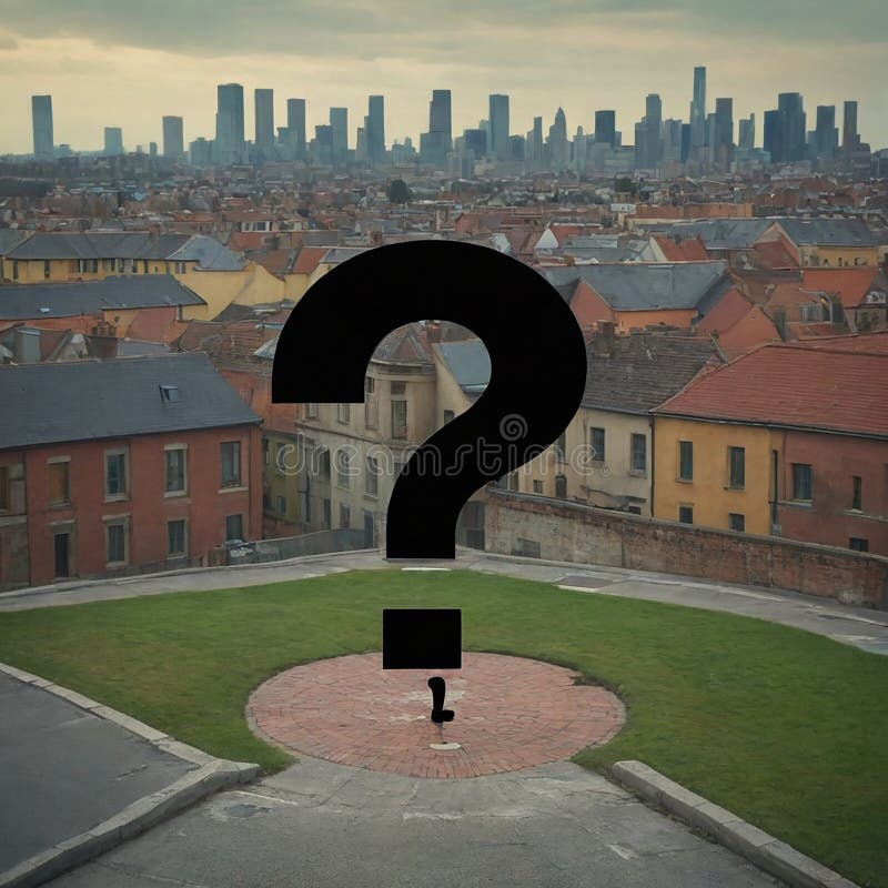 Magnifying Glass and Question Mark Signs on Blue Background. Searching ...