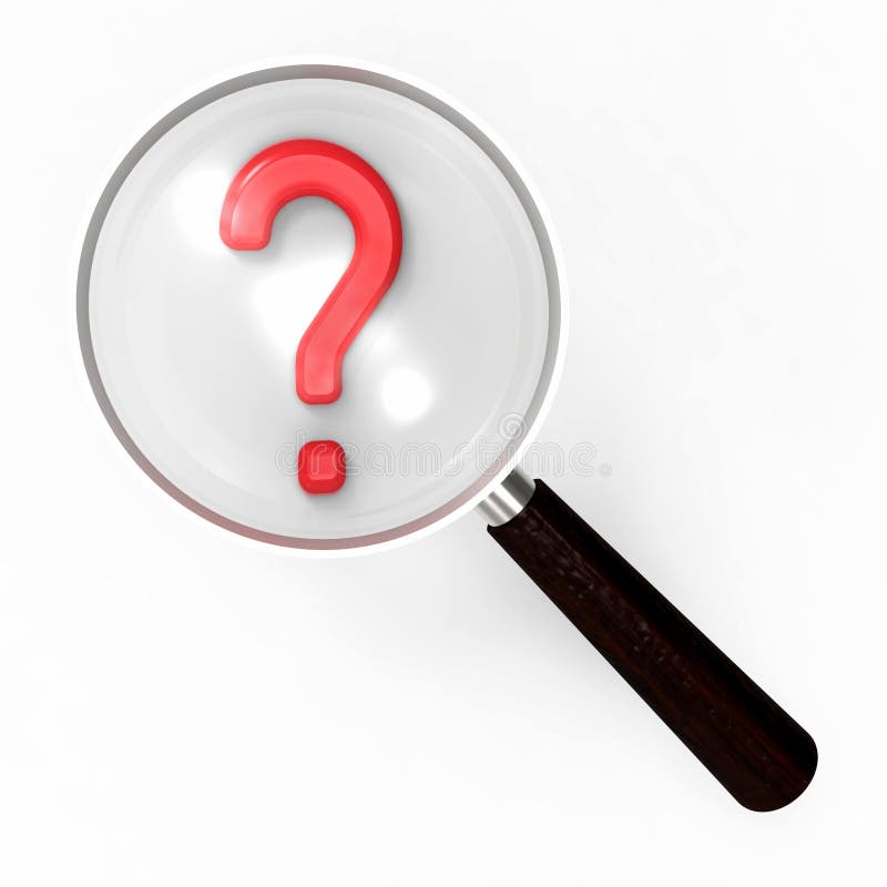 Question Mark Under Glass Stock Illustrations – 129 Question Mark Under ...