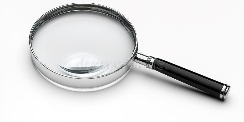 Magnifying Glass Resting on a Smooth Surface Ready for Close ...