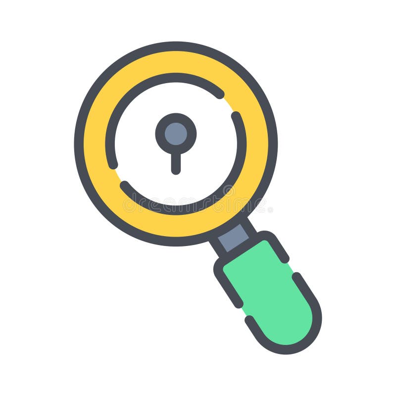 Magnifying Glass with Scan Searching Security Concept. Security Vector ...