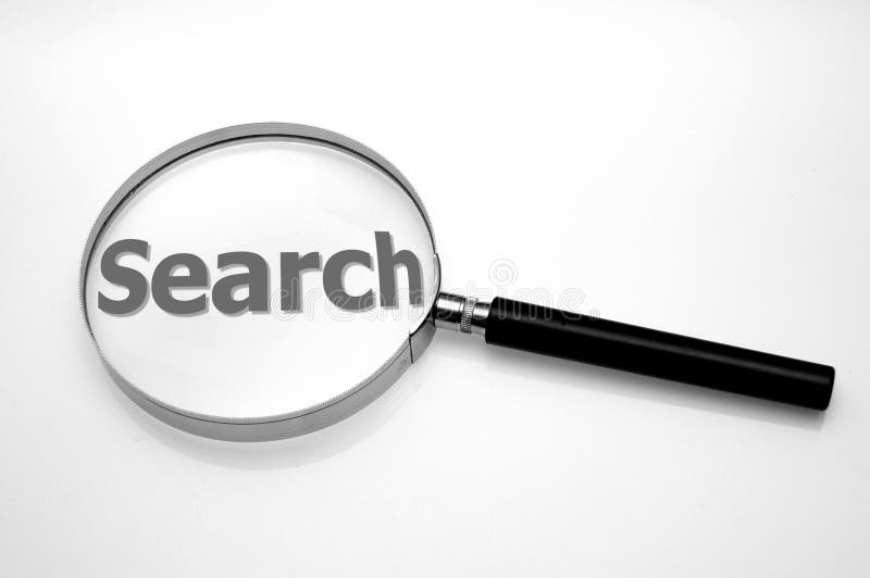 Magnifying glass - search stock photo. Image of problem - 1228084