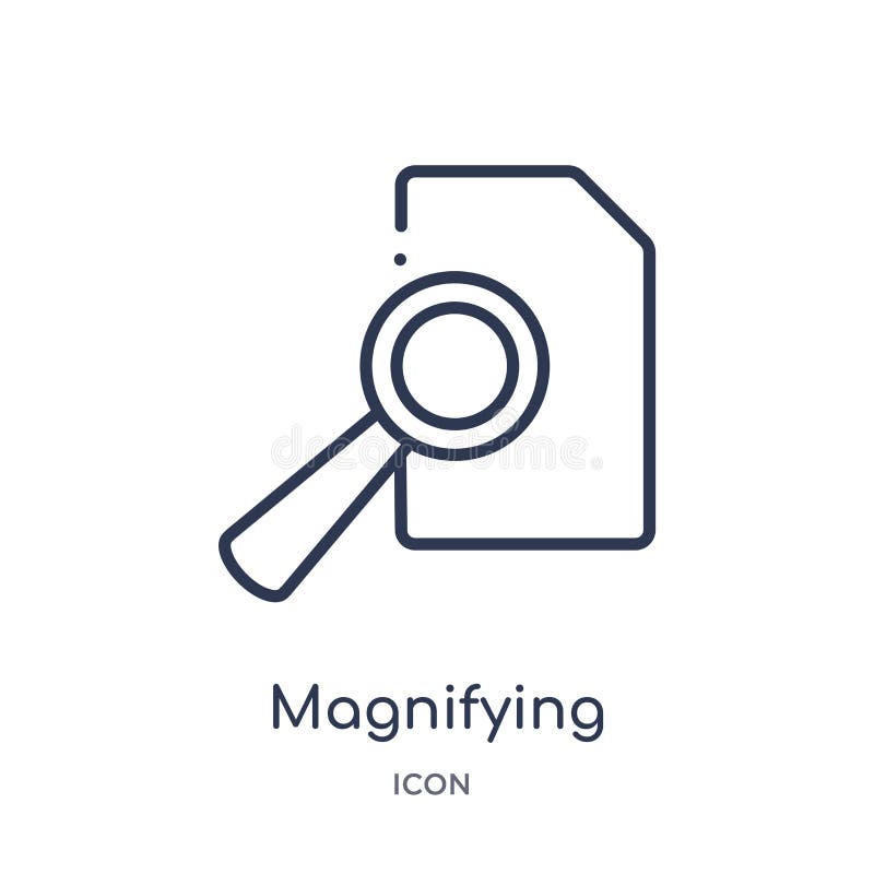 Magnifying Glass Search Button Icon from User Interface Outline ...