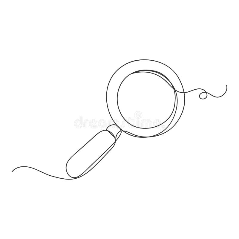 Magnifying Glass Search Symbol Isolated Vector Illustration Stock ...