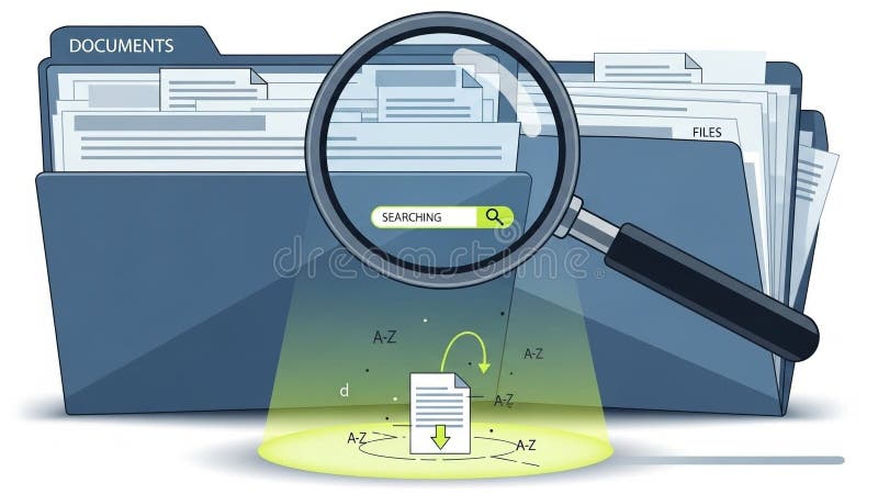 Organized Folder System Stock Illustrations – 1,576 Organized Folder ...