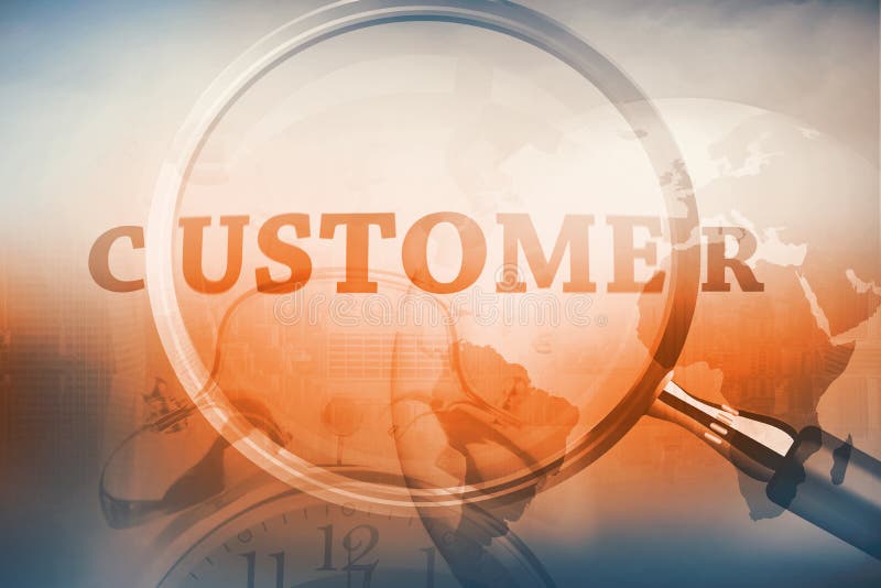 Customer Map Word Cloud Concept Stock Illustration - Illustration of ...