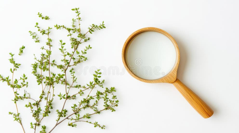 A Magnifying Glass Shown Against a Transparent Backdrop Stock Image ...