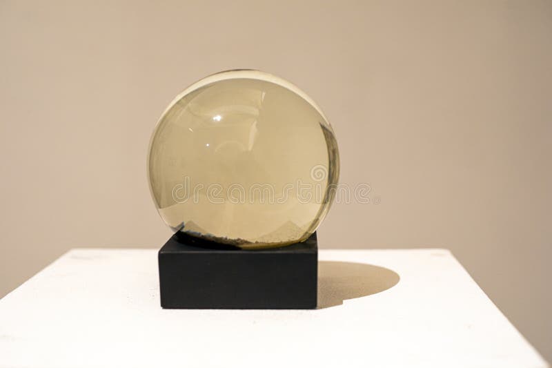 Magnifying Glass Sphere with Contaminated Radioactive Soil at the ...