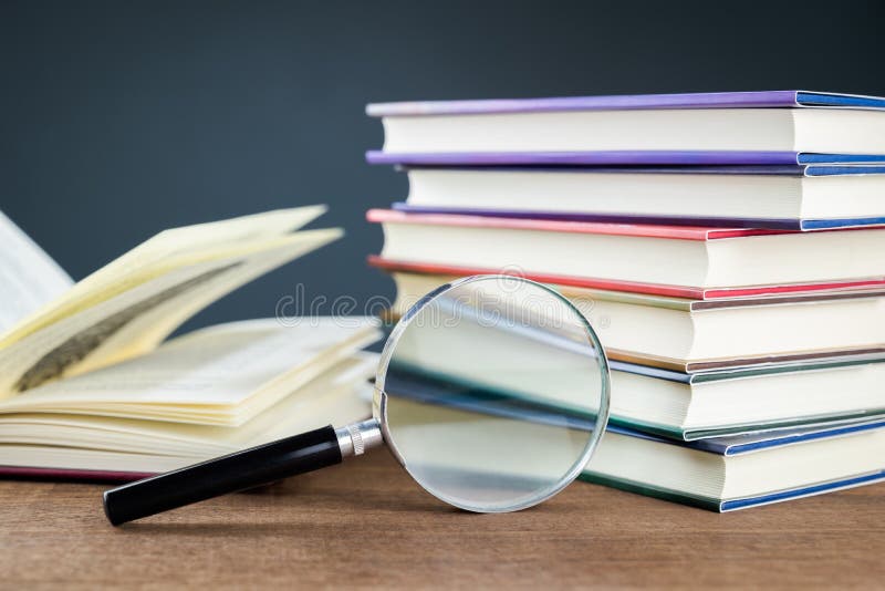 Book Research, Searching Information Concept Stock Photo - Image of ...