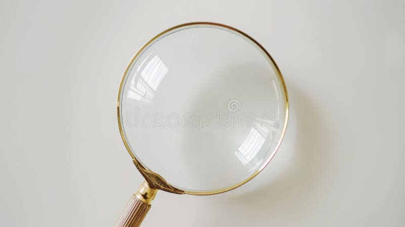 Magnifying Glass in Studio Light Stock Photo - Image of tidy, close ...