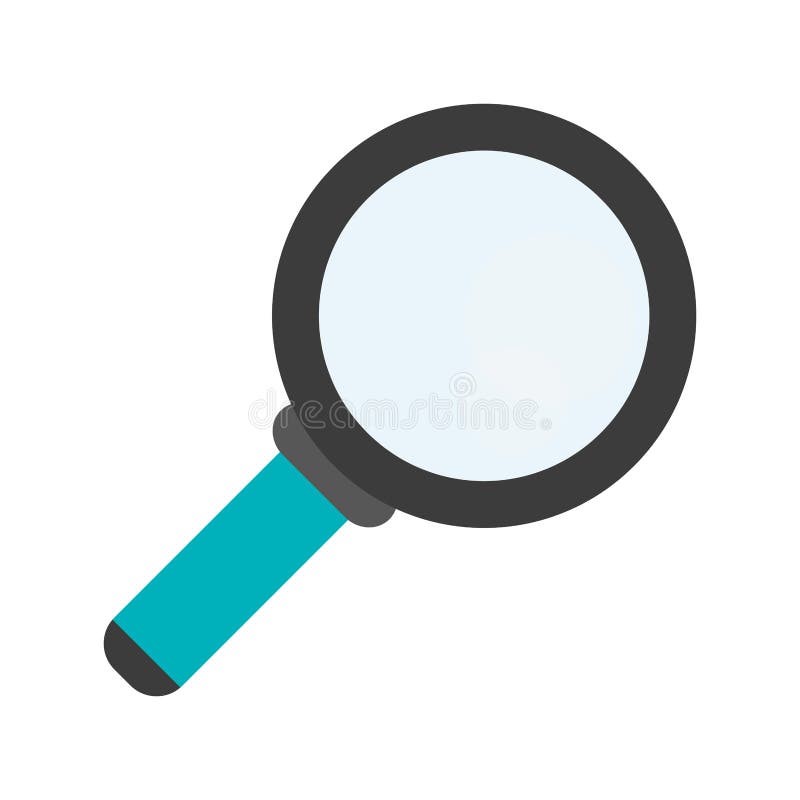 Magnifying glass symbol stock vector. Illustration of equipment - 135452986