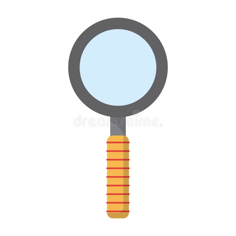 Magnifying Glass Symbol Isolated Stock Vector - Illustration of forward ...
