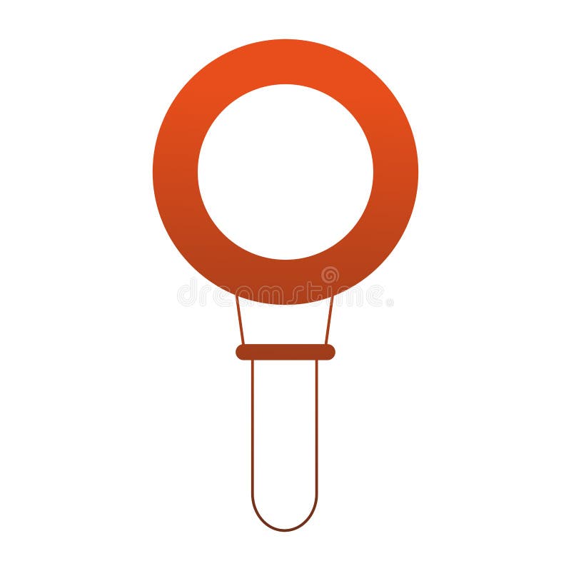 Magnifying Glass Symbol Red Lines Stock Vector - Illustration of look ...