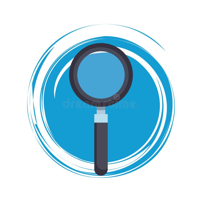 Magnifying glass symbol stock vector. Illustration of vector - 145346986