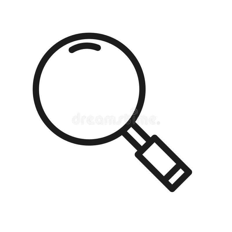 Magnify Glass Vector Outline Stock Illustrations – 9,582 Magnify Glass ...