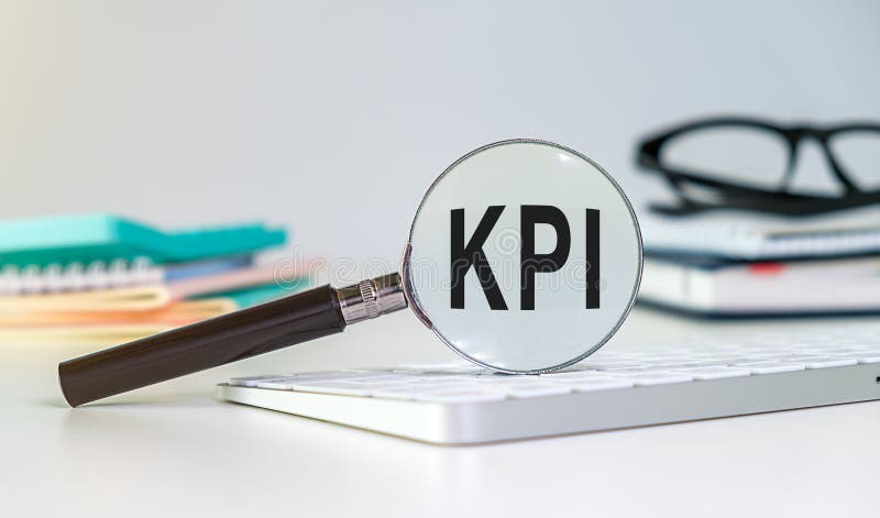 Magnifying Glass Text Kpi Wooden Table Stock Photos - Free & Royalty ...