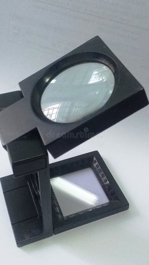 Magnifying Glass To Magnify Micro Objects Stock Image - Image of glass ...