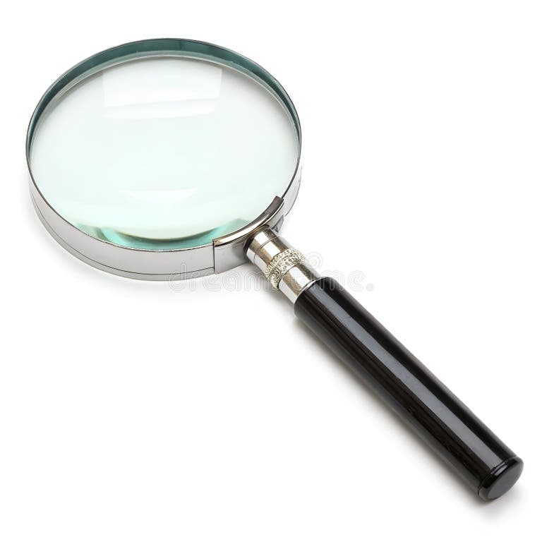 Magnifying Glass, Tool for Close Inspection and Analysis Stock ...