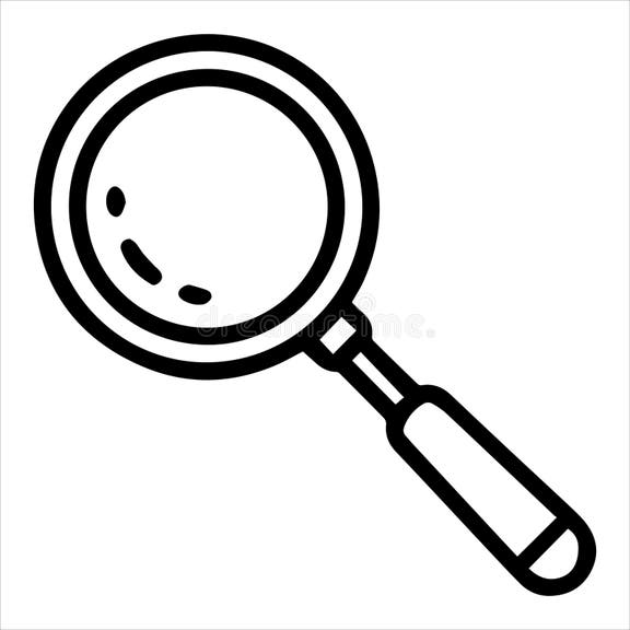 Magnifying glass vector stock vector. Illustration of opticaltool ...