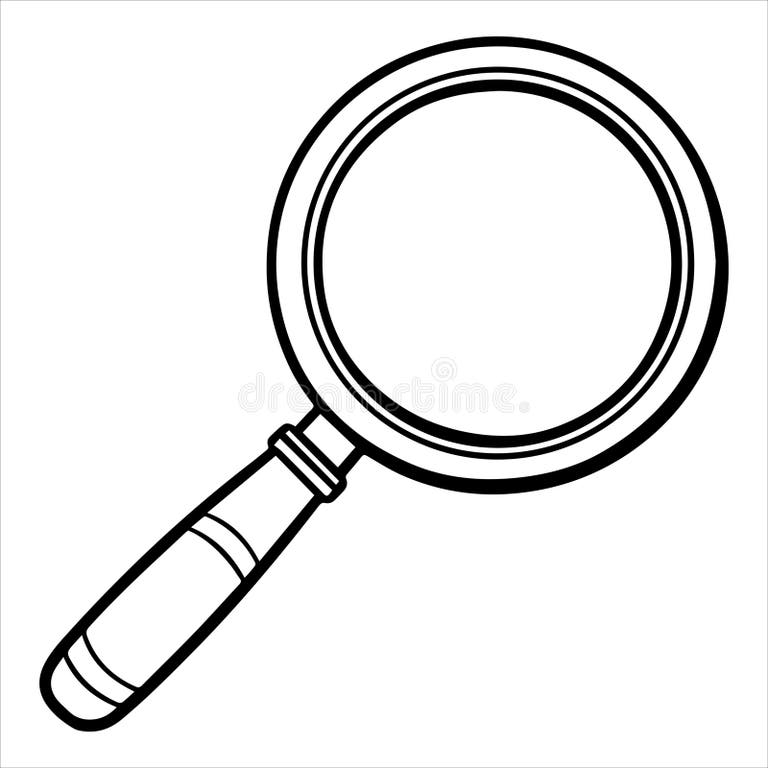 Magnifying glass vector stock vector. Illustration of magnify - 400649520