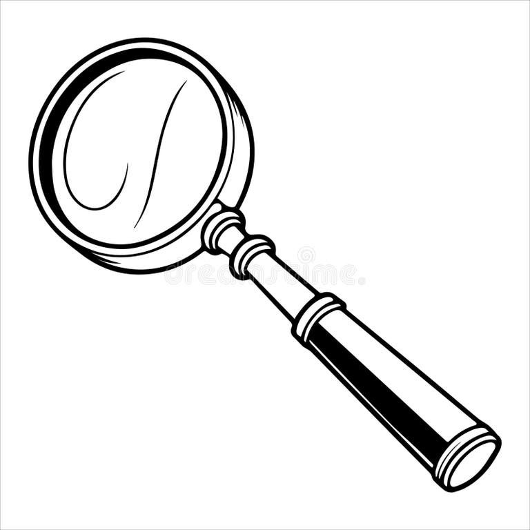 Magnifying glass vector stock vector. Illustration of inspect - 400649642